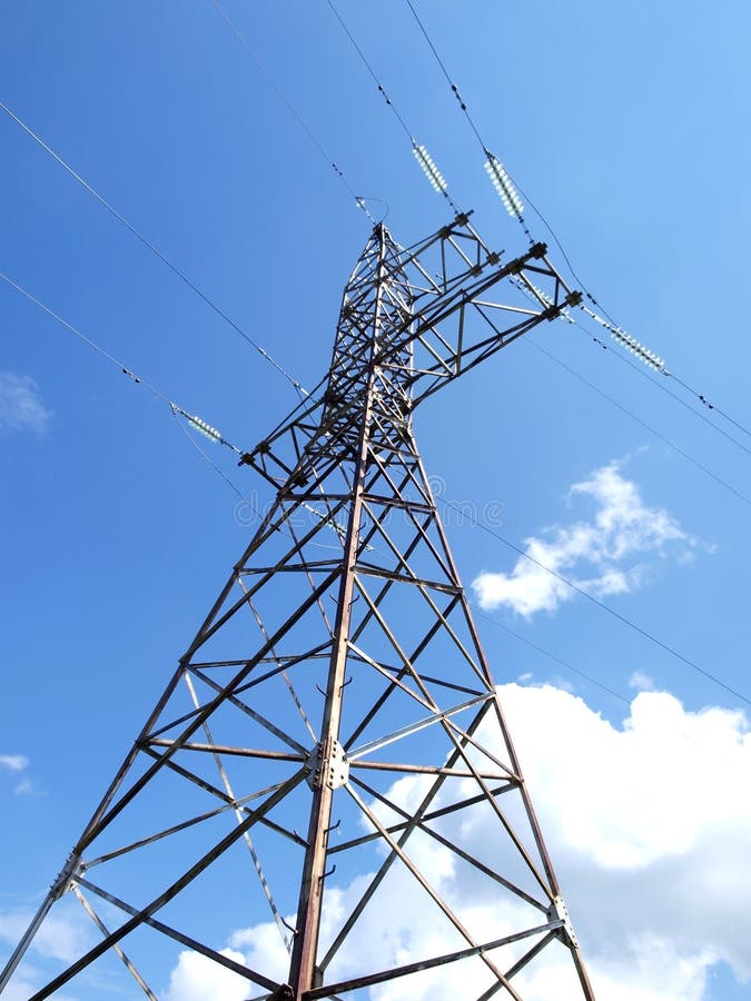 Electric tower stock image. Image of construction, line - 26328725