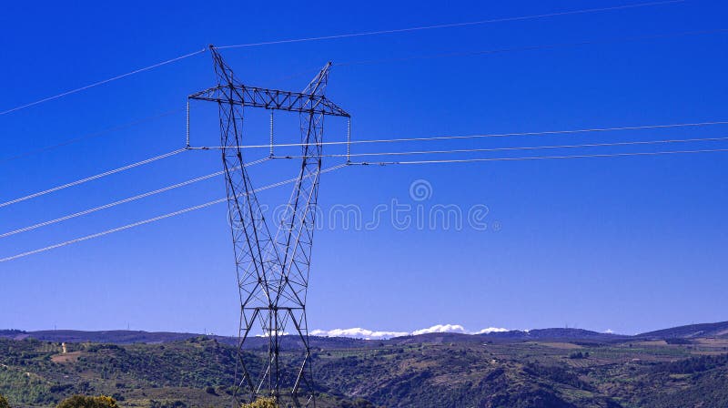 Electric Tower stock image. Image of transportation - 358871127