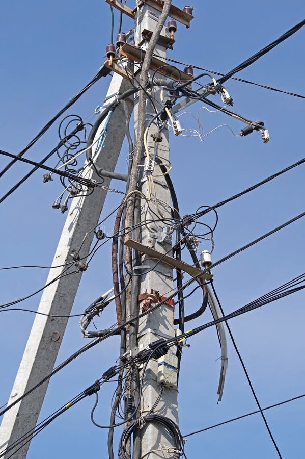 Electric Tower High Voltage Post Stock Image - Image of high, structure ...
