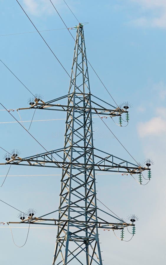Electric Tower High Voltage Post Stock Photo - Image of infrastructure ...