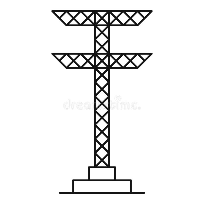 Electric Tower Icon, Outline Style Stock Vector - Illustration of ... Electric Tower Icon, Outline Style Stock Vector - Illustration of ...