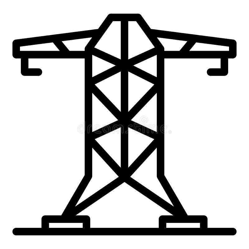 Electric Grid Tower Drawing Stock Illustrations – 84 Electric Grid ...