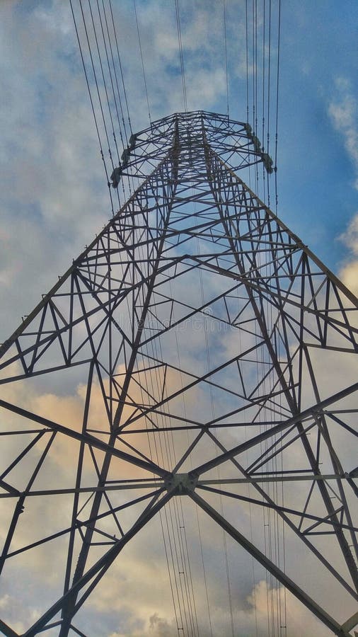 Electric tower view stock image. Image of vehicle, landmark - 266195549