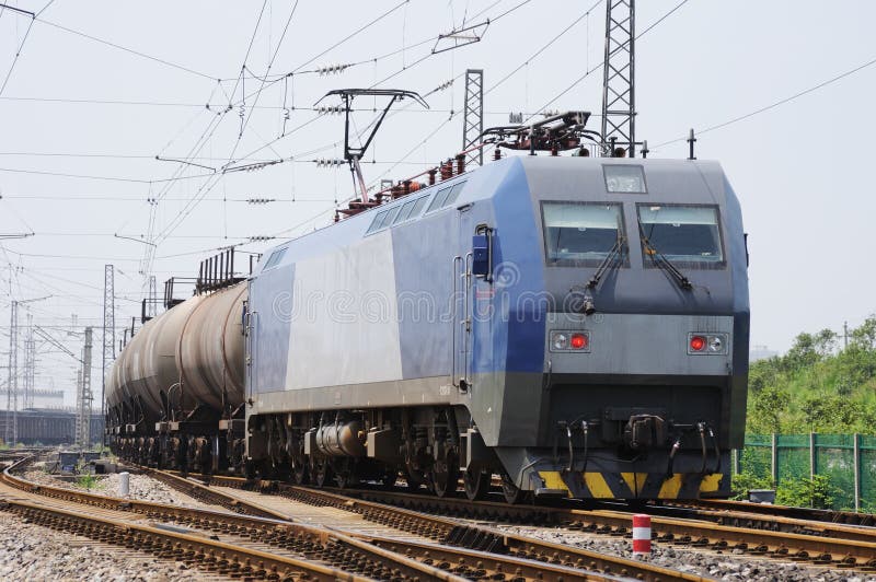 Electric train stock image. Image of freight, carriage - 15341209