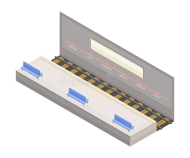 Bus Rapid Transit As Public Transport in Smart City Isometric Vector ...