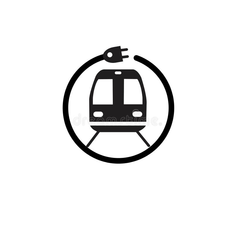 Electric Train Symbol Icon Vector Stock Vector - Illustration of train ...