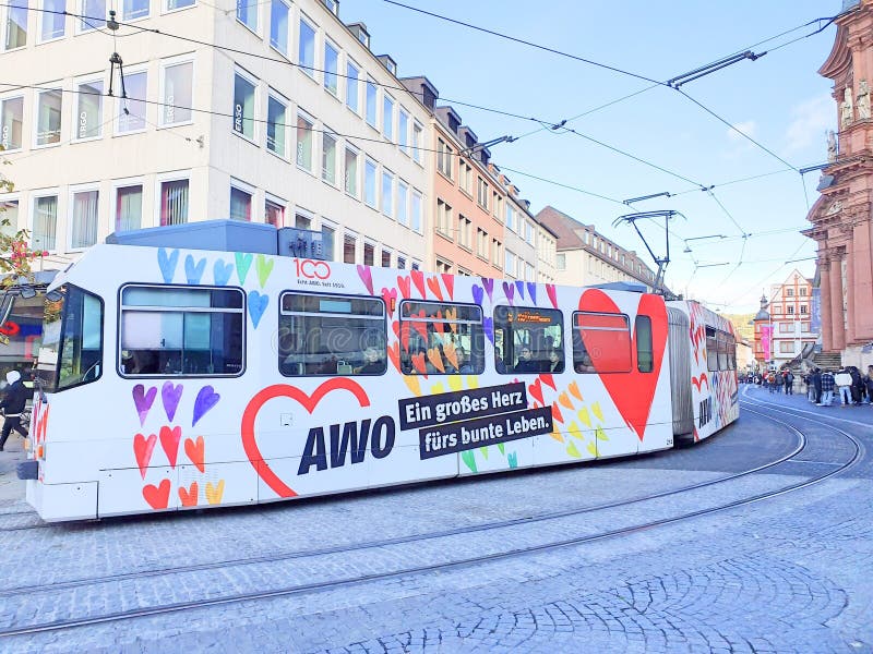 Electric Train for Transporting People and Cargo Editorial Stock Photo ...