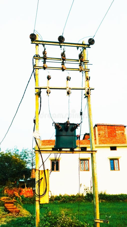 Electric Transfer and House Picture . Stock Image - Image of electric ...