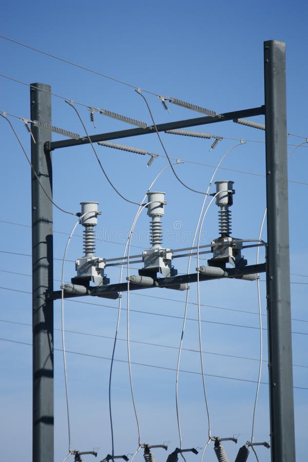 Electric Transformer Connectors Stock Photo - Image of exchange ...