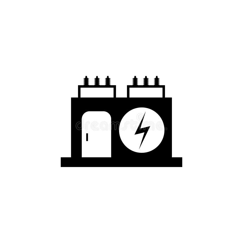 Electric Transformer Icon Vector Illustration. Stock Vector ...