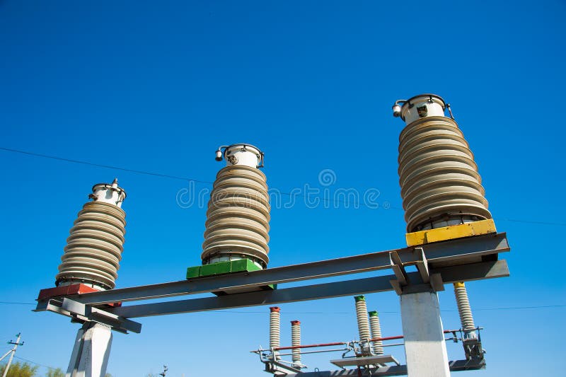 Electric Transformer Station Stock Photo - Image of transformer ...