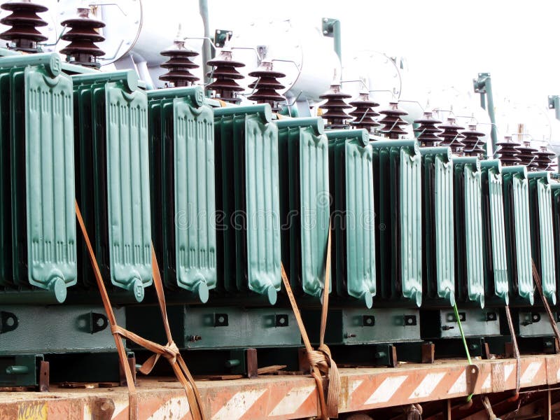 Electric transformers stock photo. Image of supply, device - 43518596