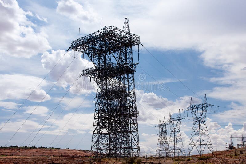Electric Transmission Towers Stock Image - Image of electricity ...