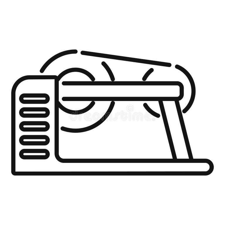 Electric Treadmill Machine for Running Training Icon Outline Vector ...