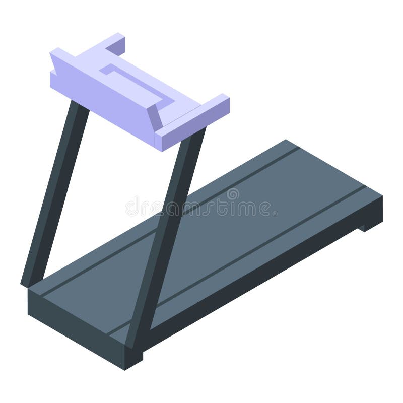 Electric Treadmill Machine for Running Workout Stock Vector ...