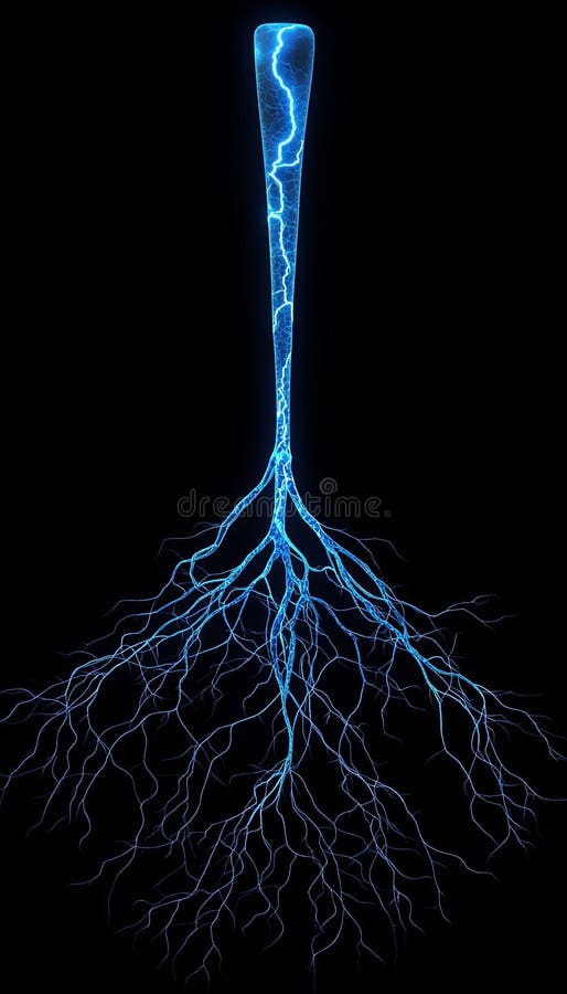 Electric Tree, Visualization of Root System with Lightning Energy ...