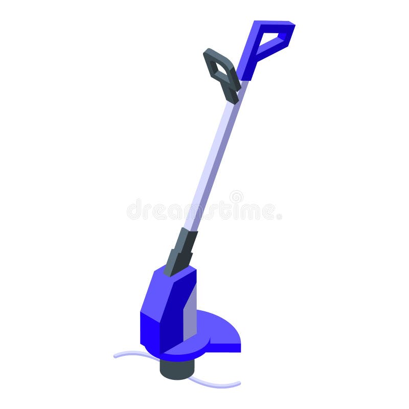 Electric Trimmer Icon Isometric Vector. Engine Equipment Stock ...