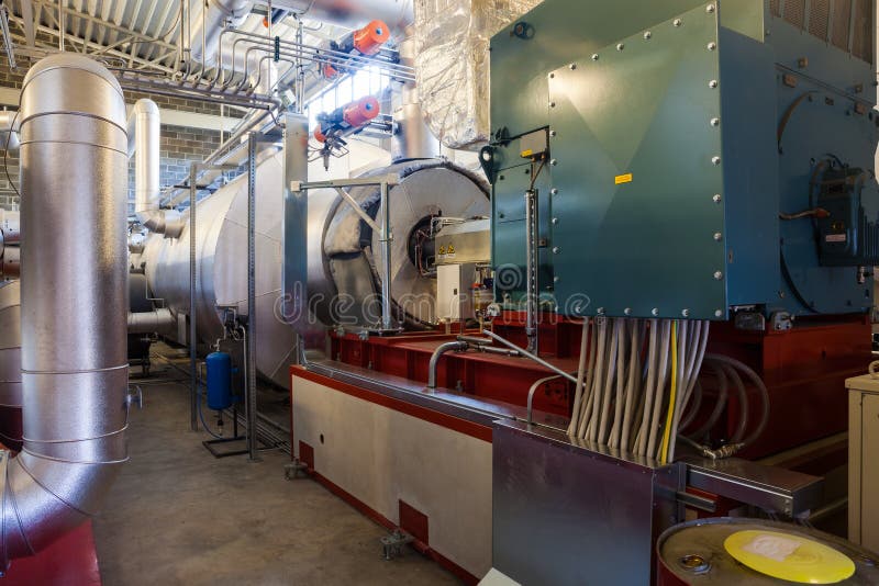 Electric turbogenerator stock image. Image of biomass - 27428889