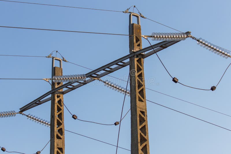 Electric Turret stock photo. Image of line, cables, light - 35051076