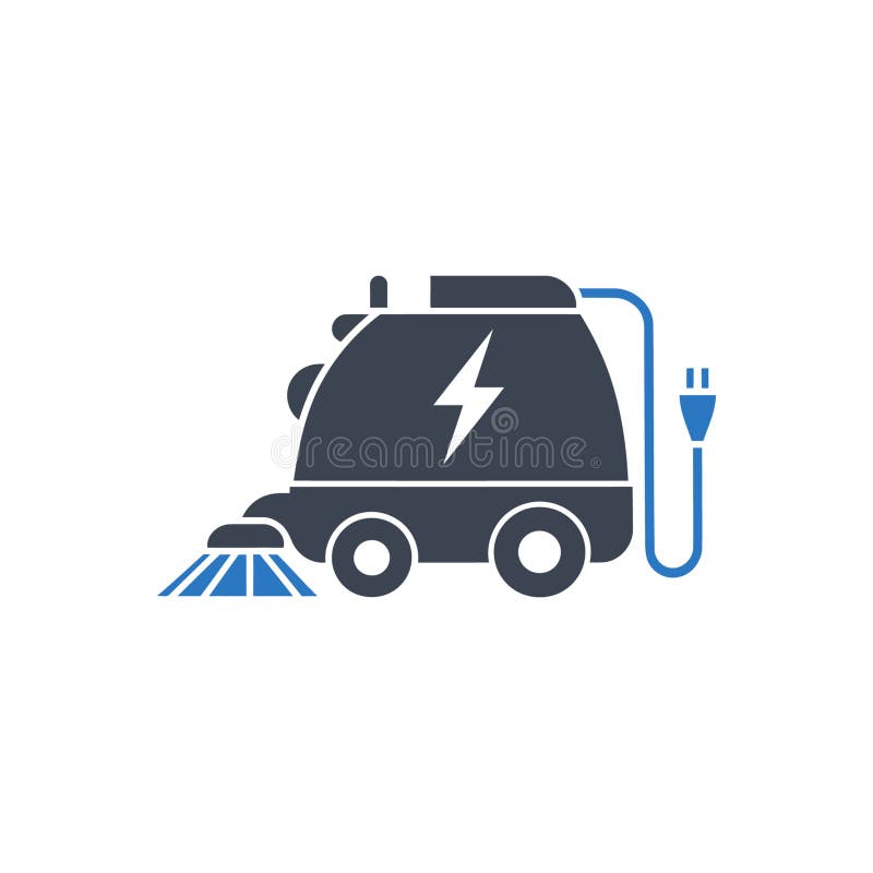 Electric Vacuum Icon stock vector. Illustration of design - 373151899