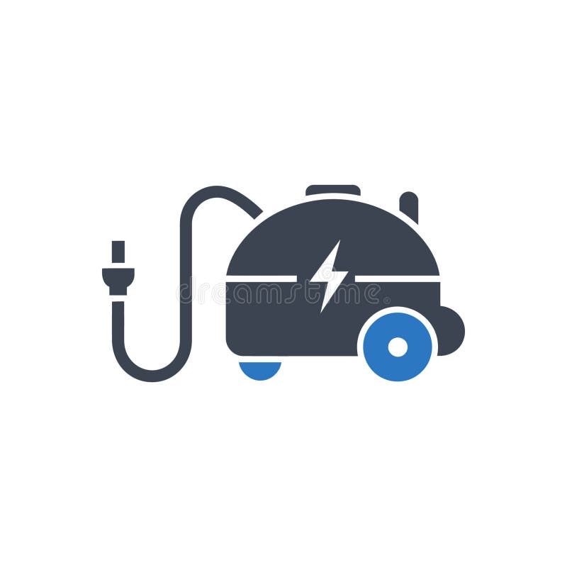 Electric Vacuum Power Icon stock vector. Illustration of plug - 373151931