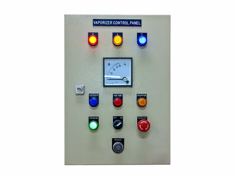 Gas and LPG Vaporizer Control Panel. Stock Image - Image of electric ...