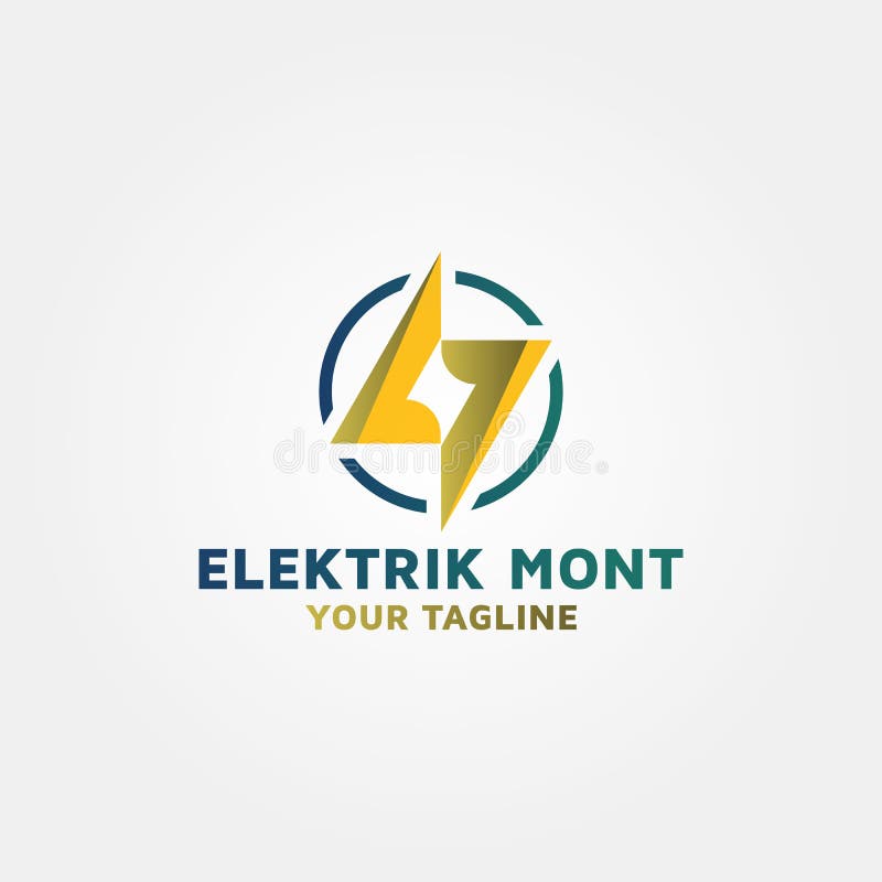 Electric Vector Logo Design Template Stock Vector - Illustration of ...