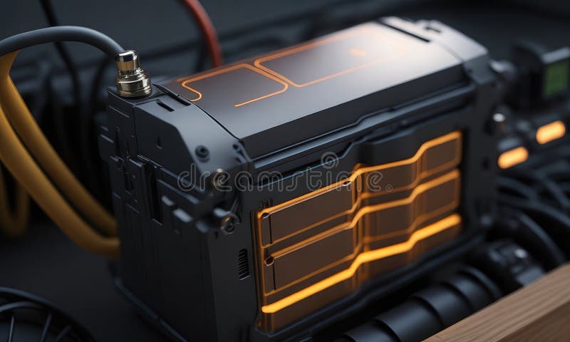 Electric Vehicle Battery Pack Stock Illustration - Illustration of ...