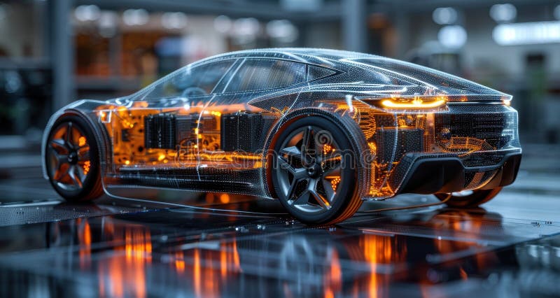 Electric Vehicle Battery Pack with Illuminated Components Showcased ... Electric Vehicle Battery Pack with Illuminated Components Showcased ...