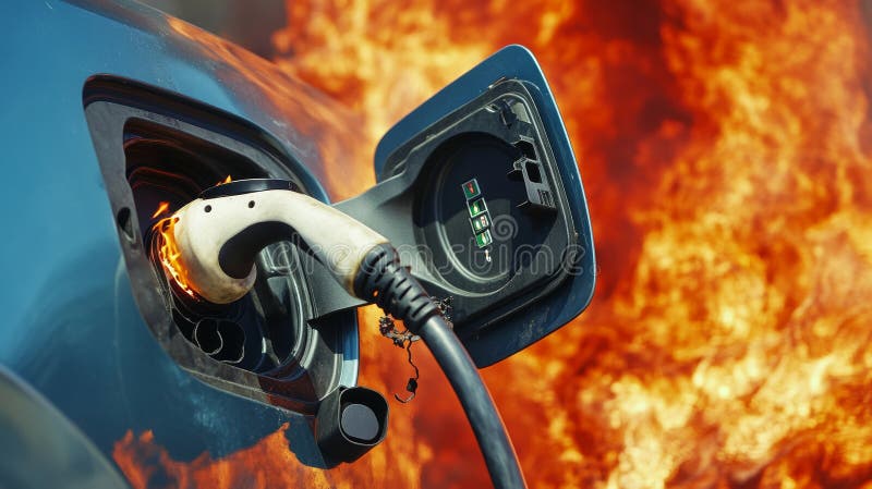 Electric Vehicle Charging Fire Understanding Battery Hazards and Safety ...