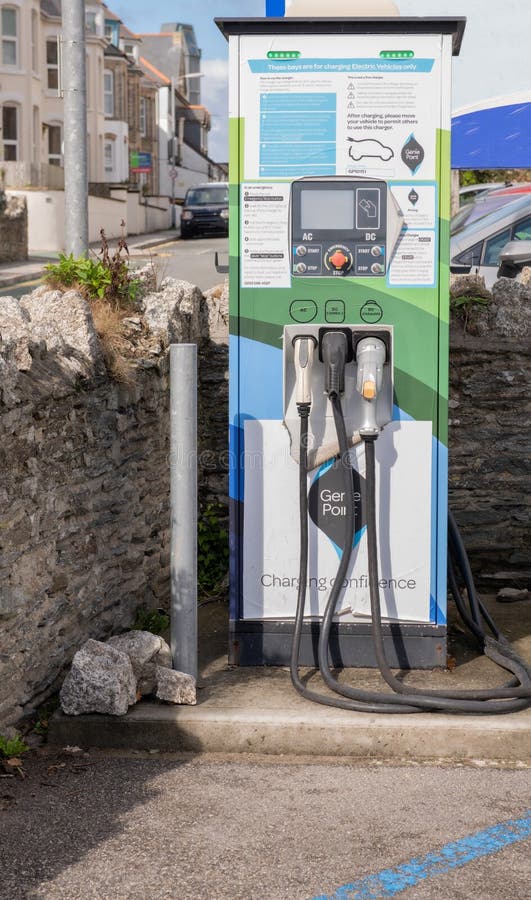 Electric Vehicle Charging Point Editorial Stock Photo - Image of street ...