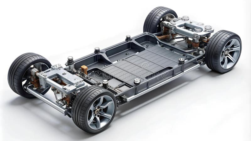 Electric Vehicle Chassis Exploded View: a Technical Showcase of ...