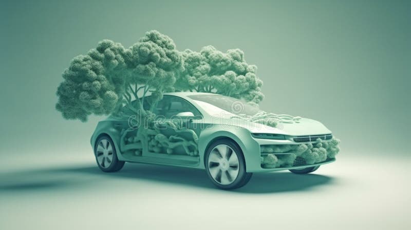 Electric Vehicle and Environmental Concepts Air Pollution. AI ...