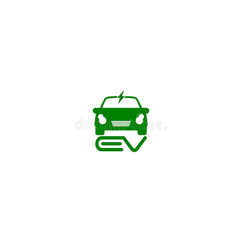 Electric Vehicle Logo. EV Car Electric Vehicle Charger Logo Icon Stock ...