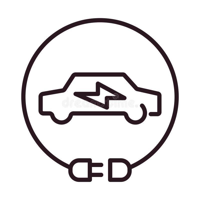 Electric Vehicle Power Line Stock Vector - Illustration of equipment ...