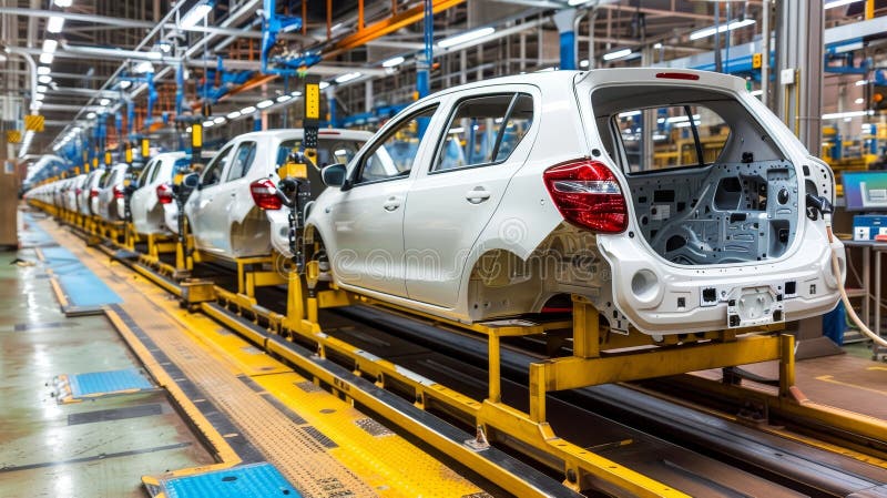 Electric Vehicles Assembly Line in Automotive Plant for Eco Friendly ... Electric Vehicles Assembly Line in Automotive Plant for Eco Friendly ...