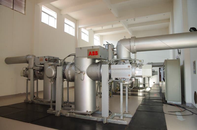 Electric Voltage Control Room of a Plant Editorial Image - Image of ...