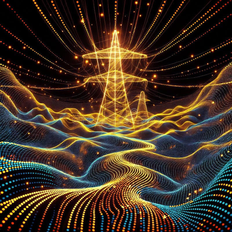 Electric Vortex: a Dazzling Flow of Power, Generative Ai Stock ...