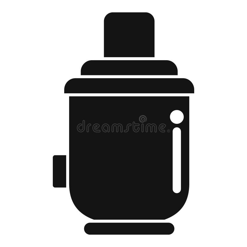 Electric Water Heater Icon Showing Heating Element Stock Illustration ...