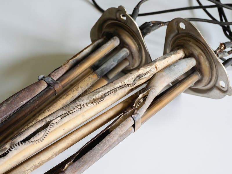 Electric Water Heating Elements Stock Image - Image of element, mineral ...