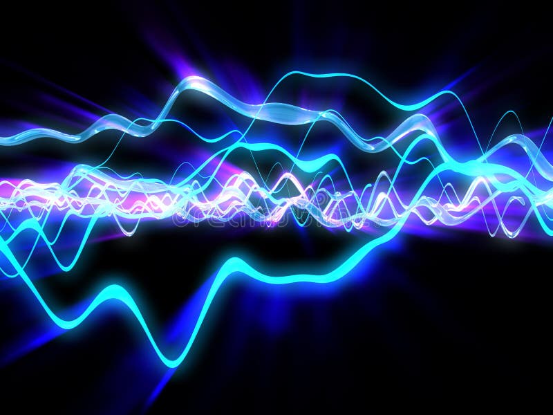 Electric waves stock illustration. Illustration of night - 28116209