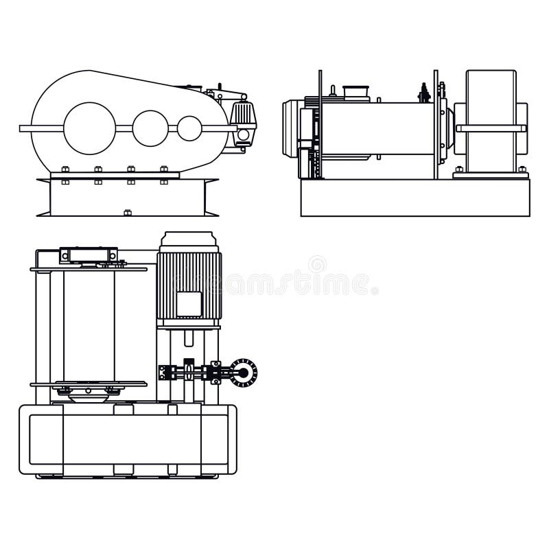 Winch Drawing Stock Illustrations – 197 Winch Drawing Stock ...