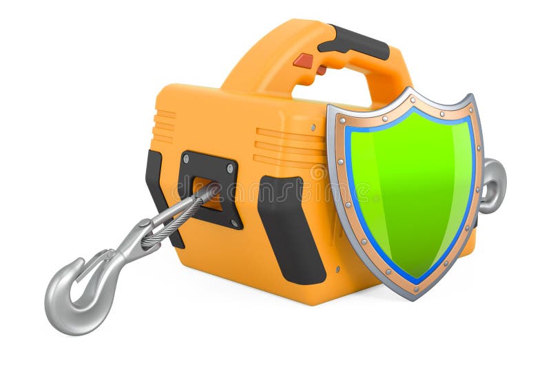 Electric winch drawings stock vector. Illustration of load - 253060225