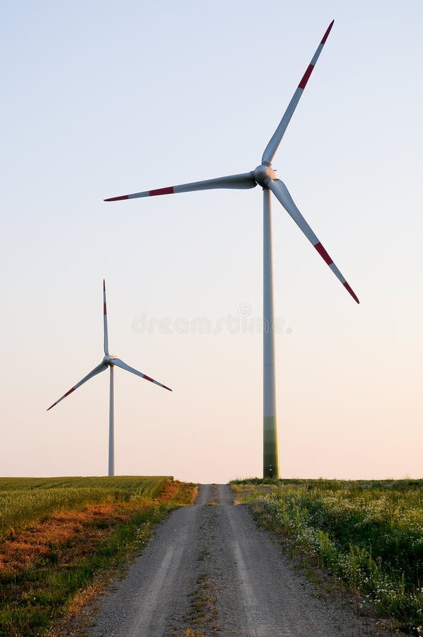 Electric wind generators stock image. Image of blades - 16163173