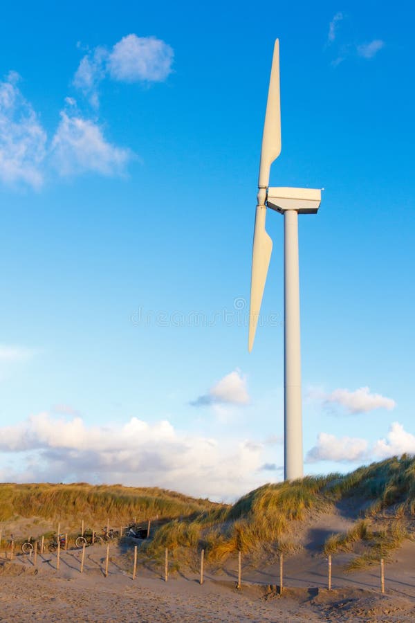 Electric Wind Turbine stock photo. Image of sustainable - 35153910