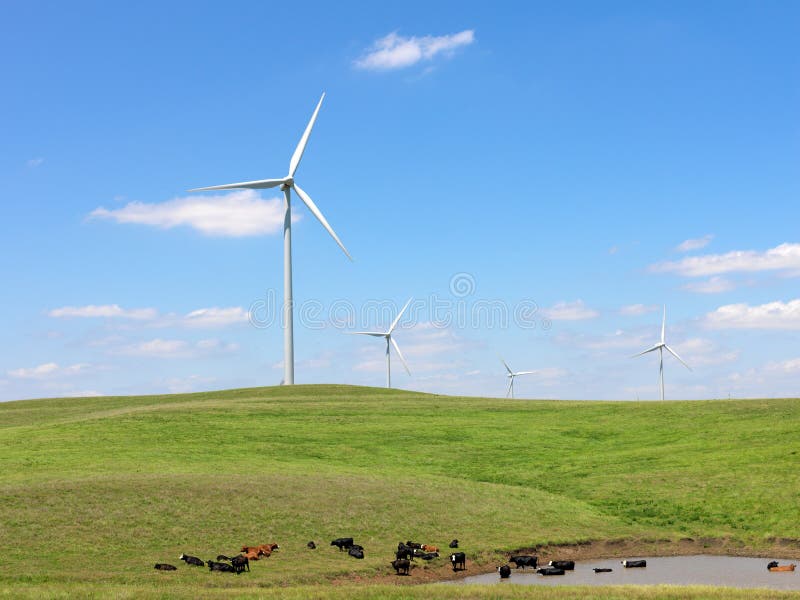 Electric Windmills stock photo. Image of windmill, environment - 20415188