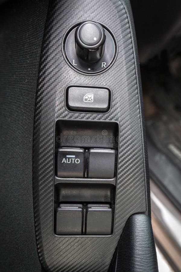 Electric Windows and Mirrors Control Stock Photo - Image of interior ...