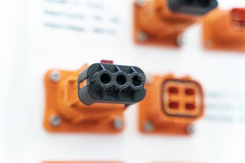 Electric Wire Androbotic Plug Cables Connected at Control Box for Robot ...