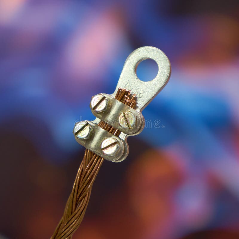 Electric Wire with Assembly Lug Stock Image - Image of cable, facility ...