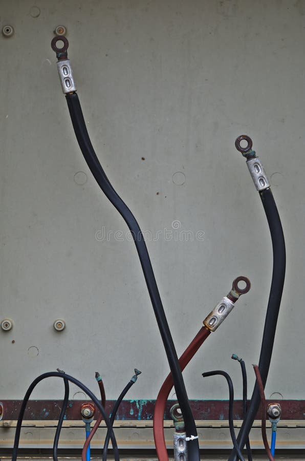 Electric wire cables stock image. Image of industry - 104256123